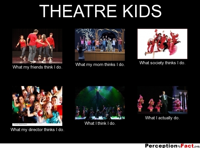 THEATRE KIDS... - What people think I do, what I really do - Perception ...